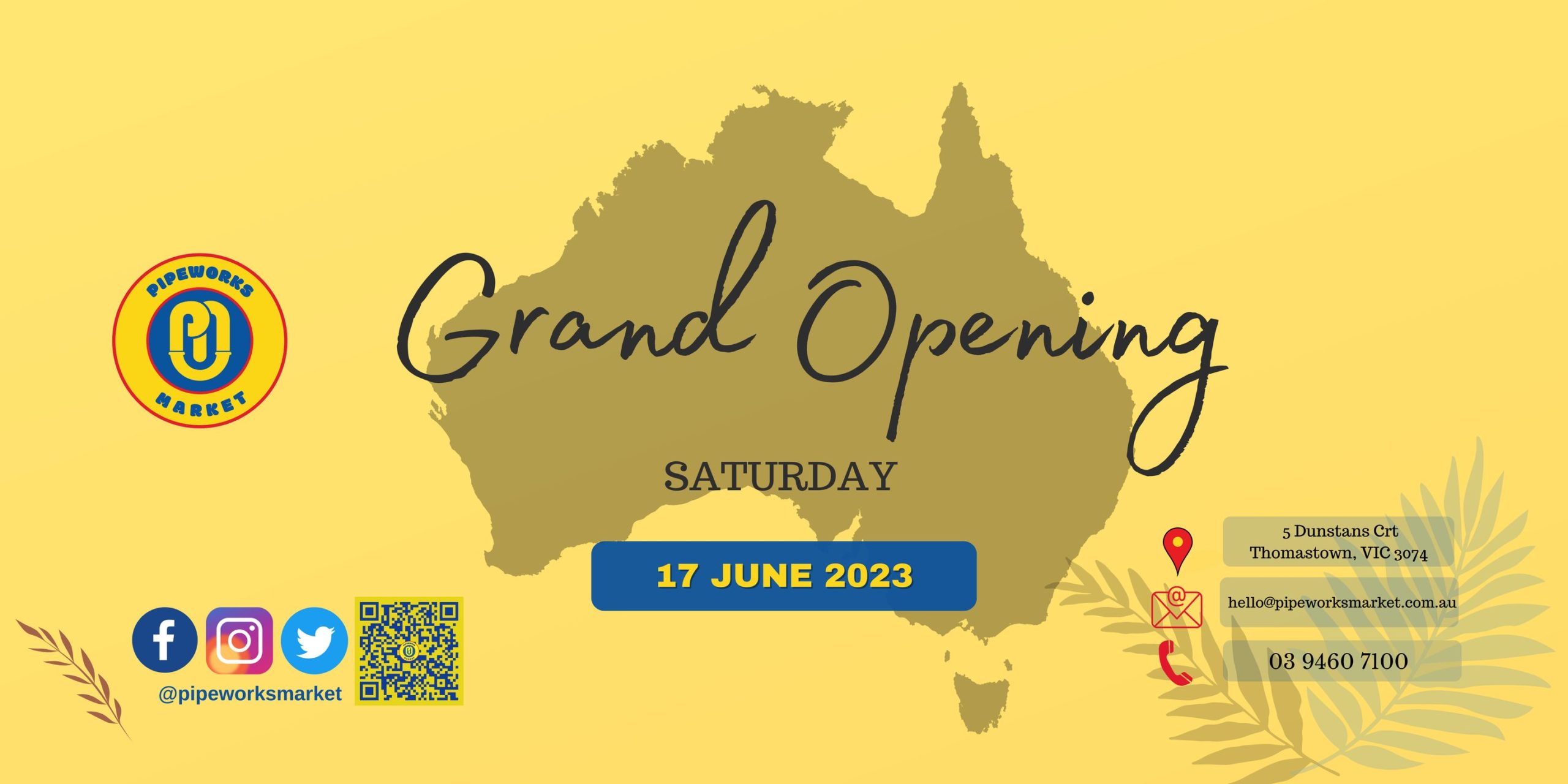 Celebrate the Grand Opening of Pipeworks Market