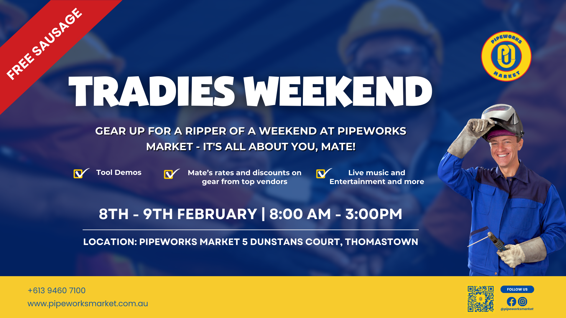Tradies Weekend | Pipeworks Market